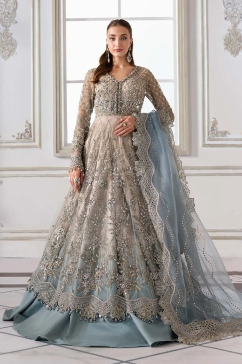 Shop Skin Beige Designer Langha Choli Online in Dubai – SALWAR MAHAL