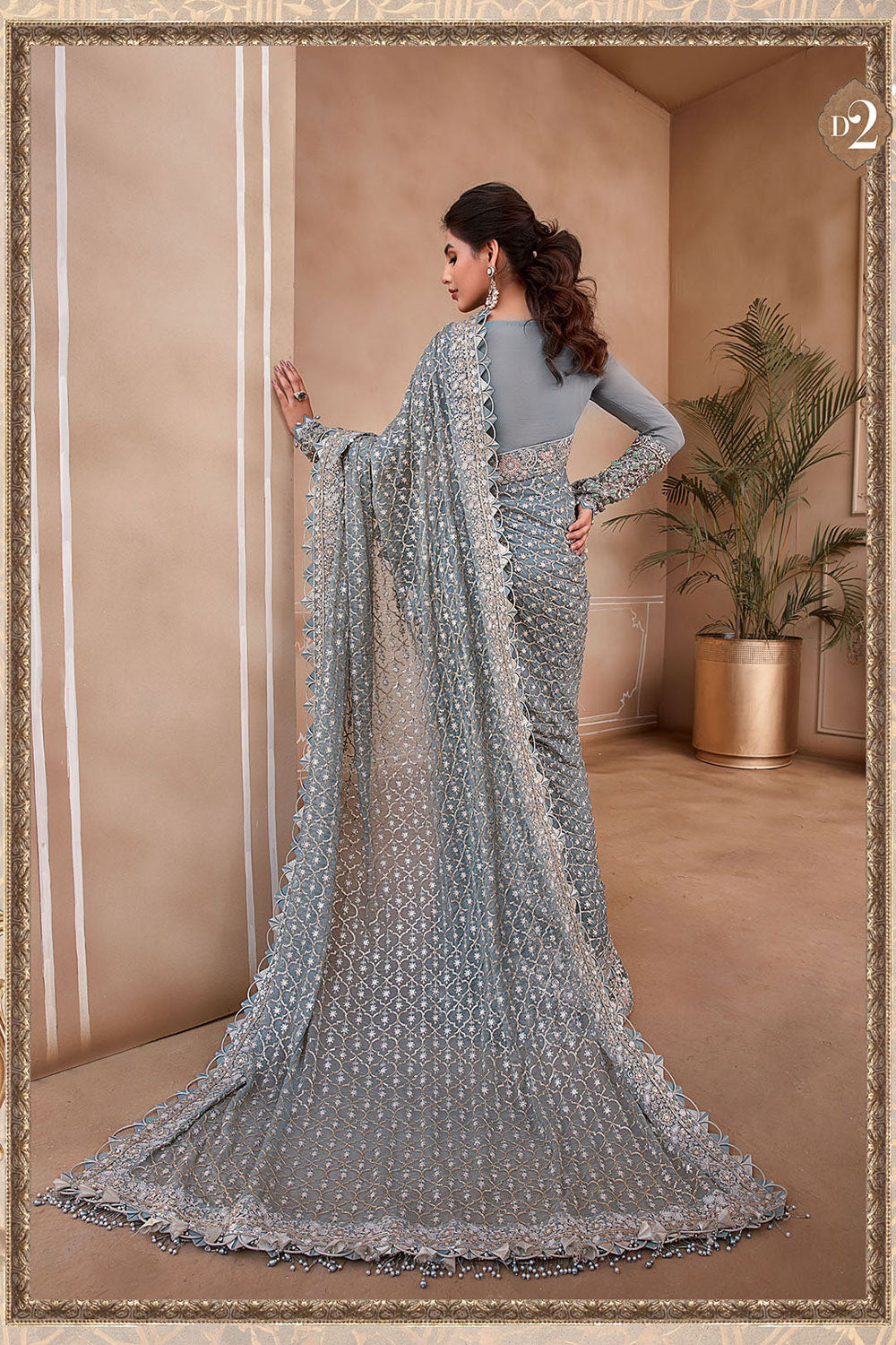 Buy Pure Chiffon Saree Online in Dubai | SALWAR MAHAL